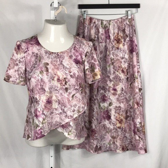 R&M Richards | Skirts | Rm Richards Vintage Top Elastic Waist Skirts ...